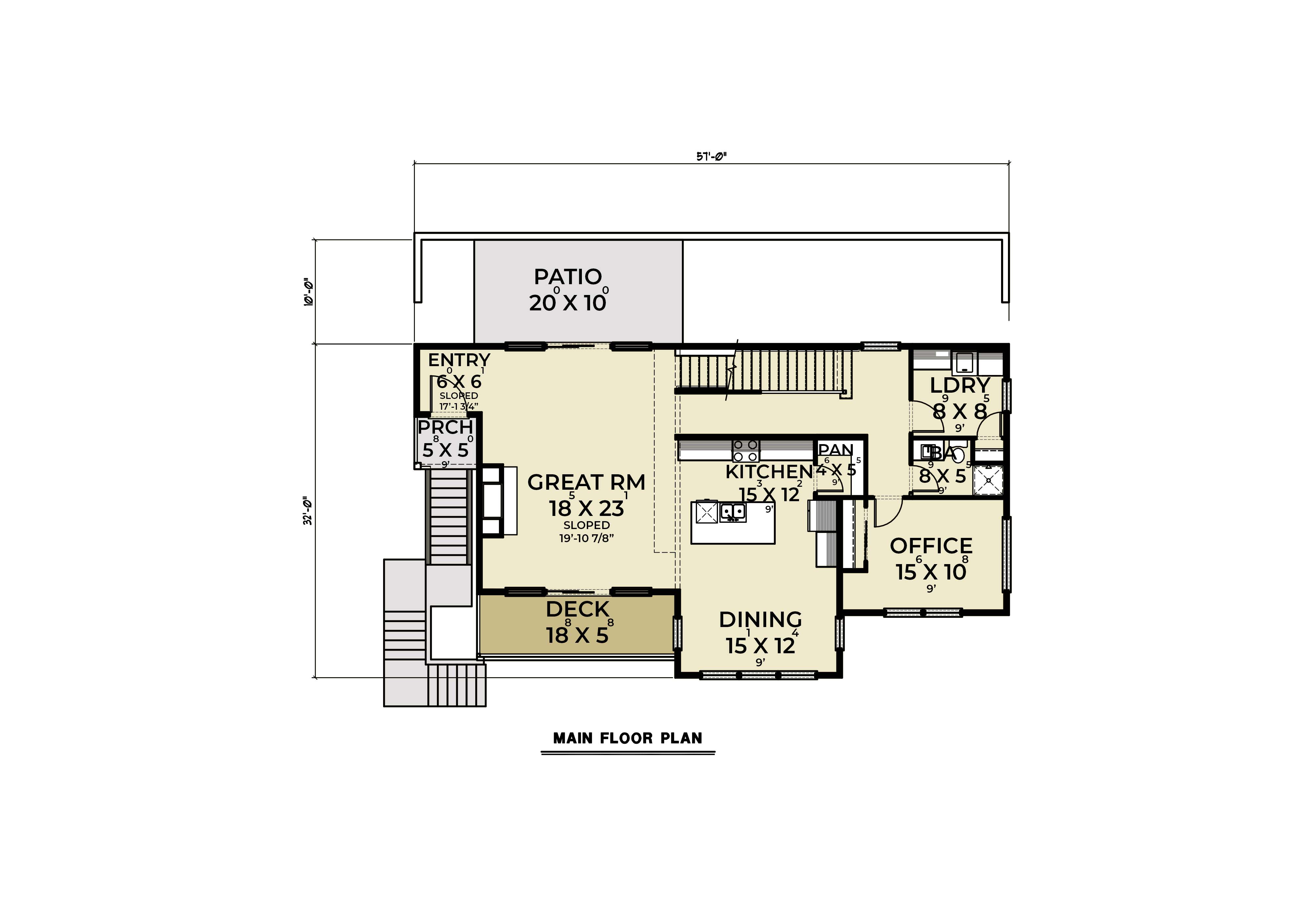 Sloping Lot Contemporary Style House Plan 9924: The Voight - 9924